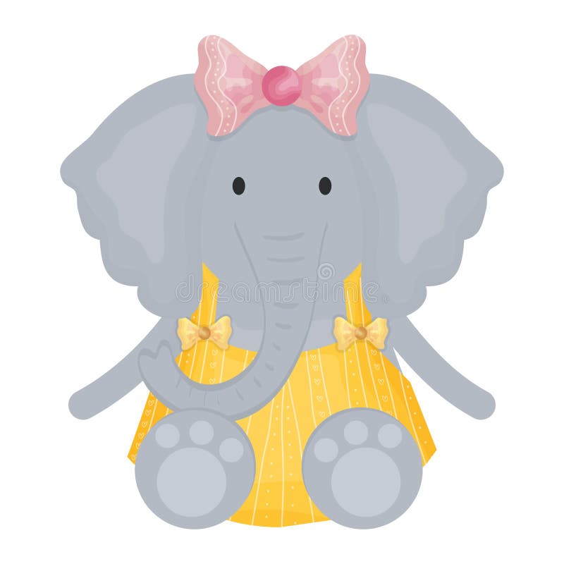Female Cartoon Elephant Stock Illustrations – 486 Female Cartoon ...