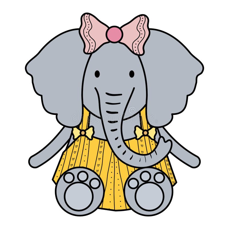 Female Cartoon Elephant Stock Illustrations – 486 Female Cartoon ...