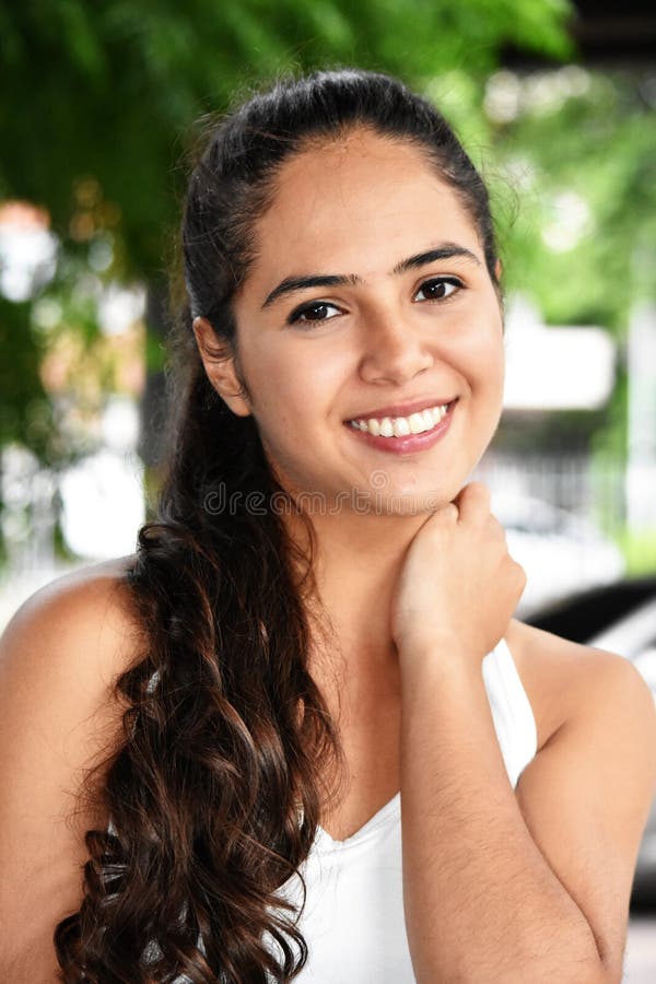 Cute Female Portrait stock photo. Image of beautiful - 129377074