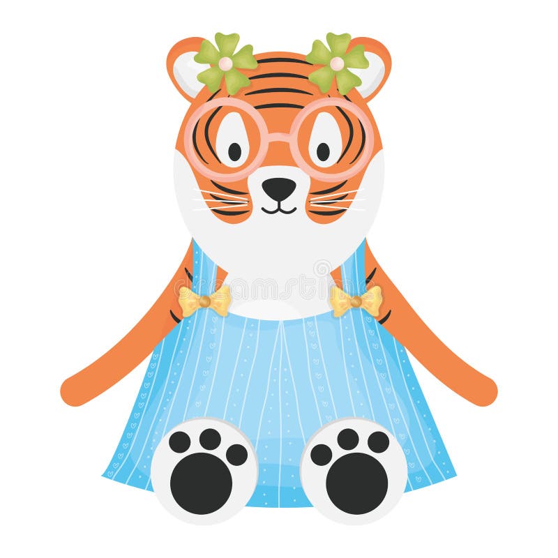Character Female Tiger Stock Illustrations – 617 Character Female Tiger ...