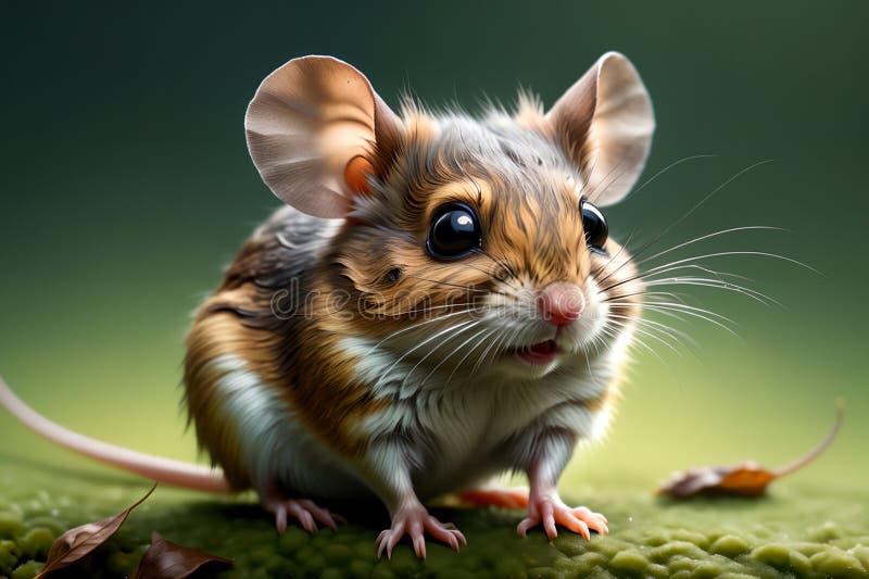 Cute Field Mouse in Habitat. Stock Image - Image of young, migration ...