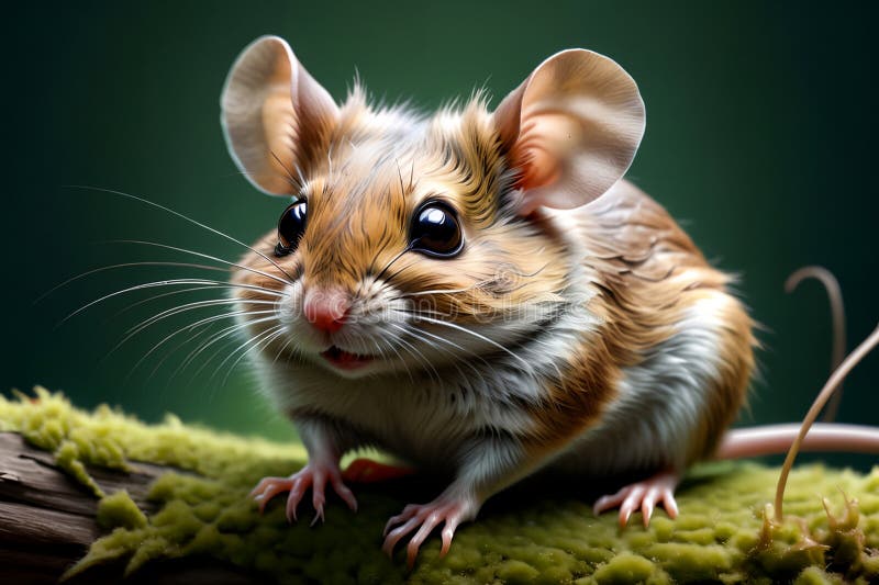 Cute Field Mouse in Habitat. Stock Image - Image of mouse, brownie ...