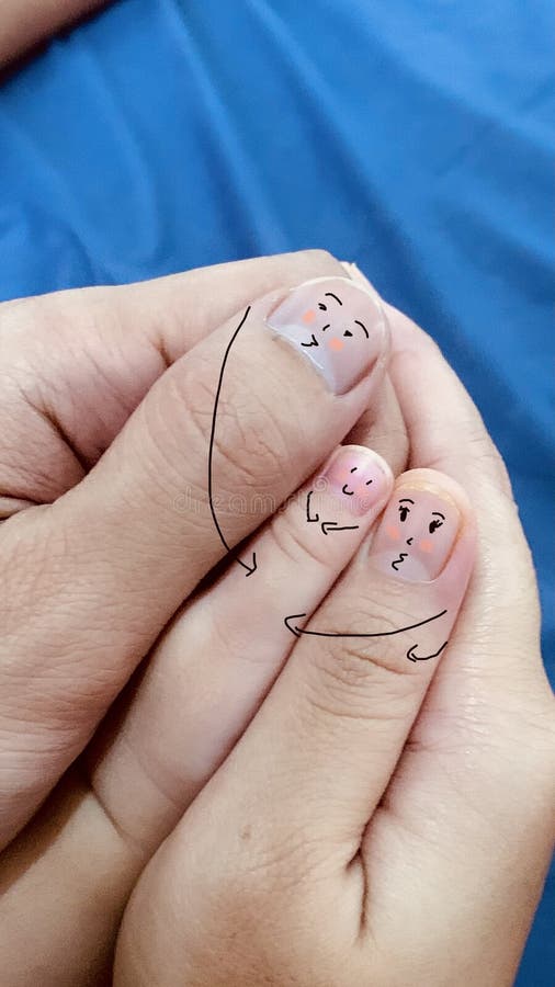 A cute finger family stock image. Image of family, little - 261599645