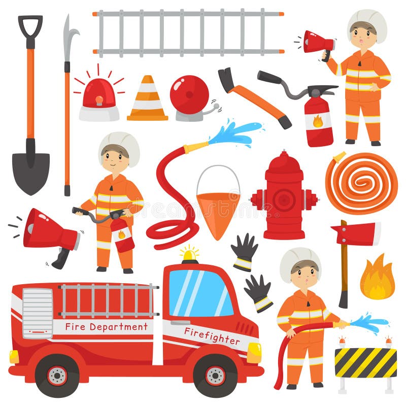 Firefighter Pike Pole Stock Illustrations – 368 Firefighter Pike Pole ...