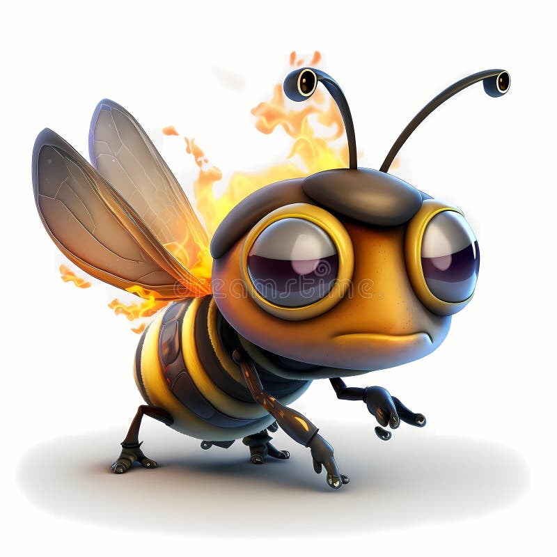 Firefly Cartoon Style. Generative AI Stock Illustration - Illustration ...