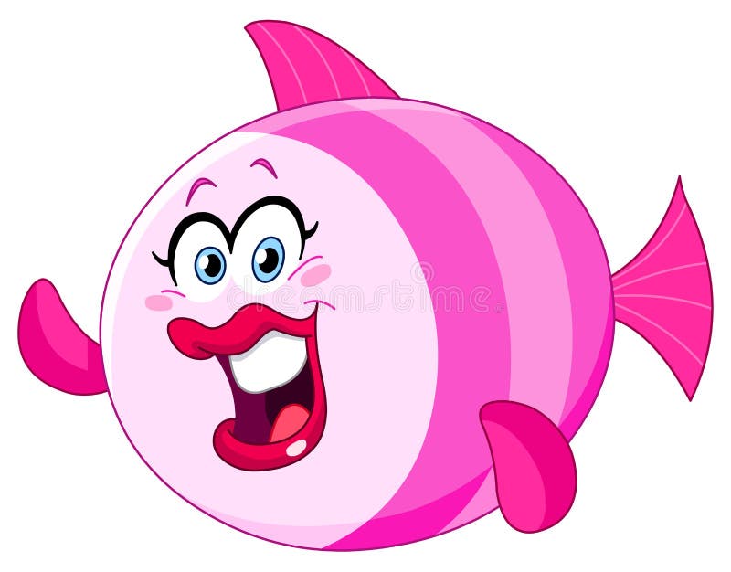 Female fish cartoon stock vector. Illustration of icon - 39063974