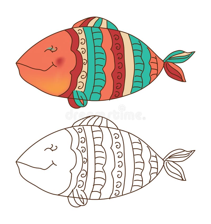 Fish Outline Stock Illustrations – 140,311 Fish Outline Stock ...
