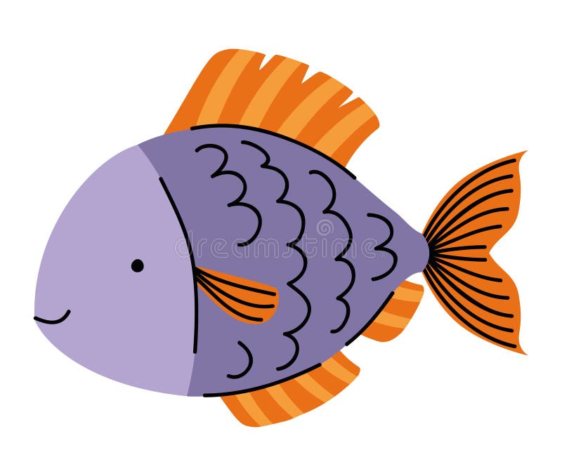 Cute fish design stock vector. Illustration of underwater - 291761167