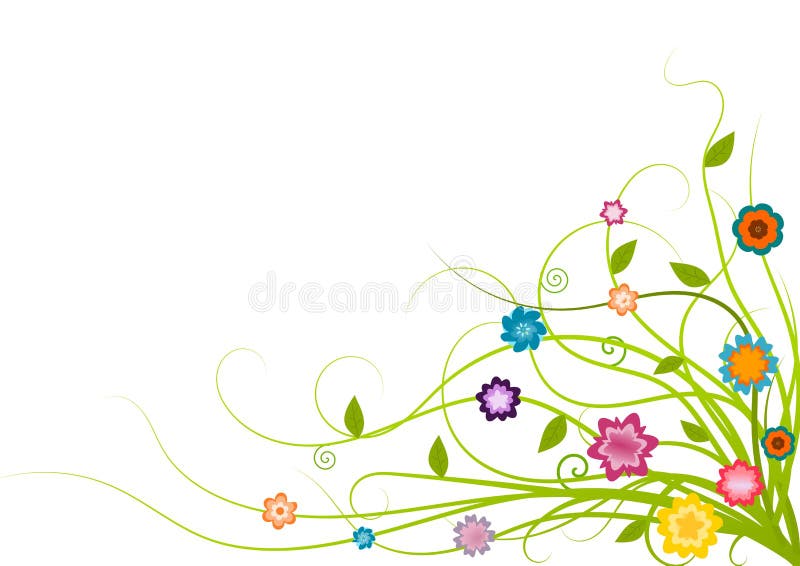 Cute floral corner stock illustration. Illustration of pattern - 16499756