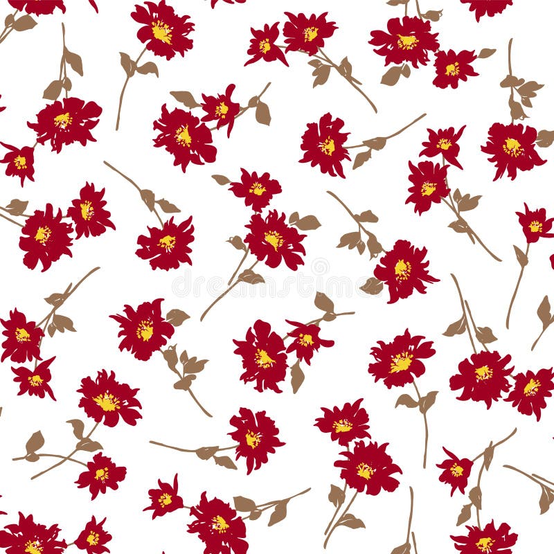 Cute Floral Pattern Perfect for Textile Design, Stock Vector ...