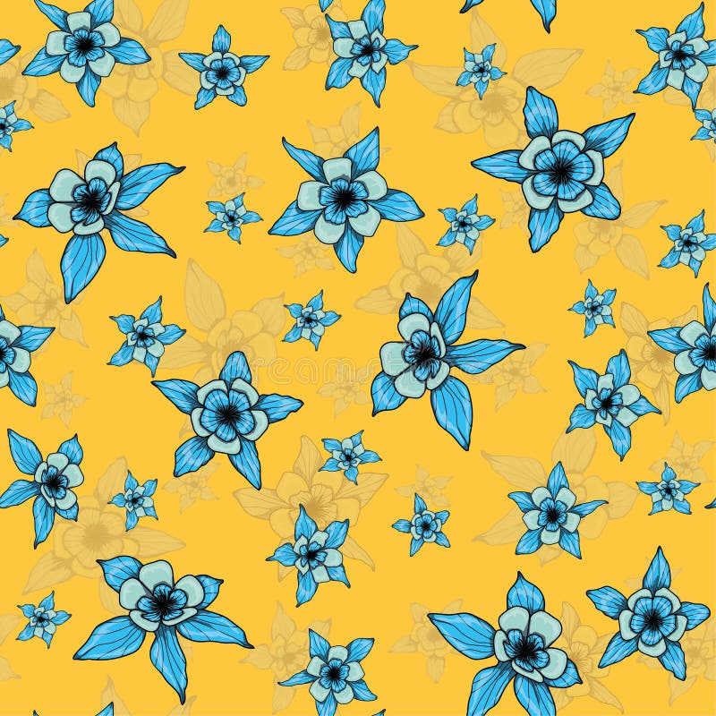 Cute Floral Pattern in the Small Flower. Seamless Vector Texture Stock ...