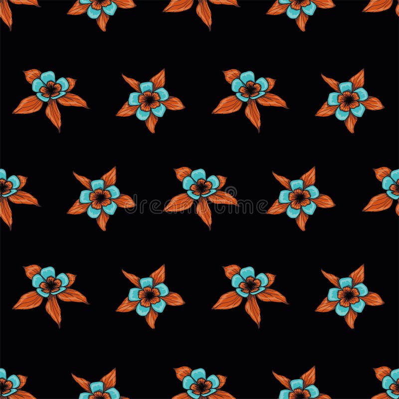Cute Floral Pattern in the Small Flower. Seamless Vector Texture Stock ...