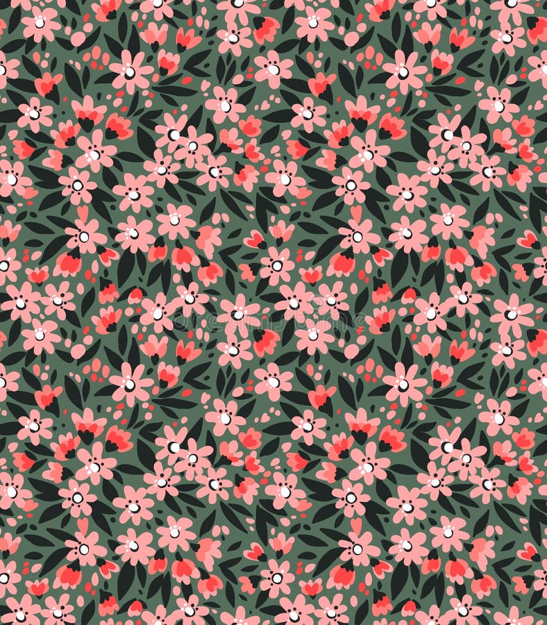 Cute Floral pattern. stock vector. Illustration of floral - 93498004