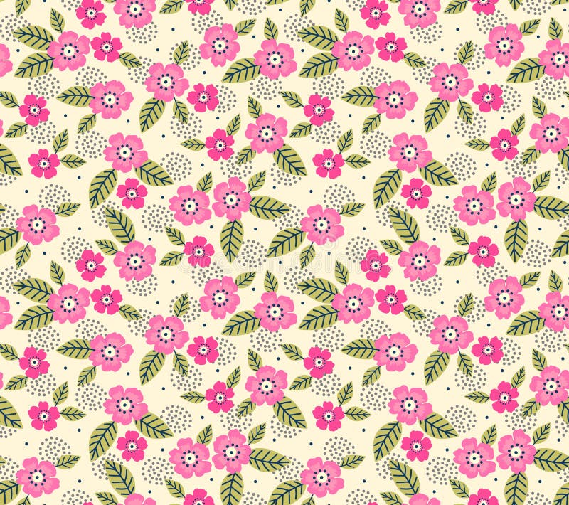 Cute Floral pattern. stock vector. Illustration of decoration - 91226340