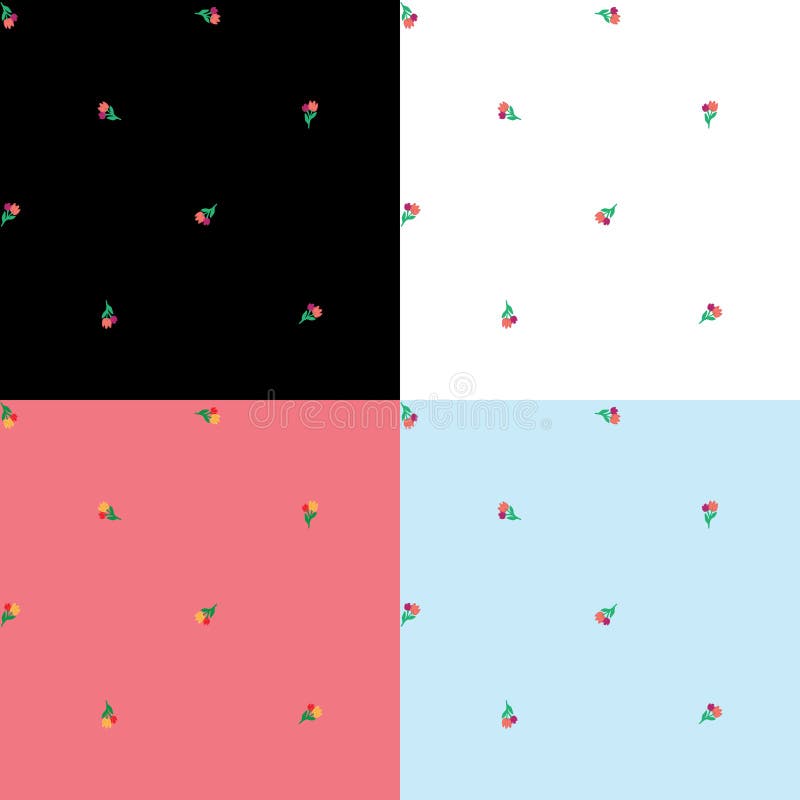 Cute Floral Rose Seamless Repeat Print Pattern Small Ditsy Textile ...