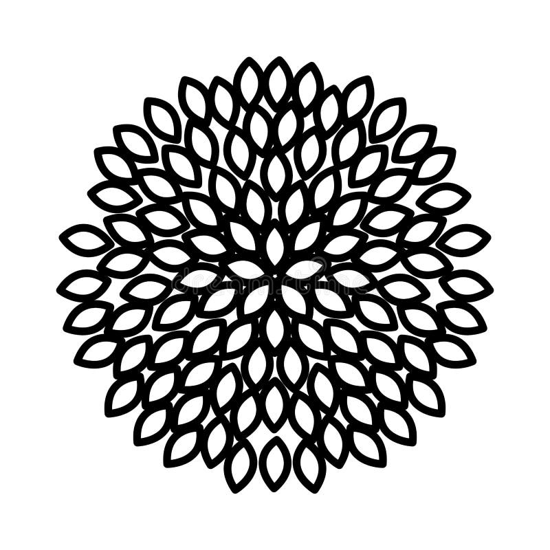 Cute flower emblem icon stock vector. Illustration of corporate - 86332915