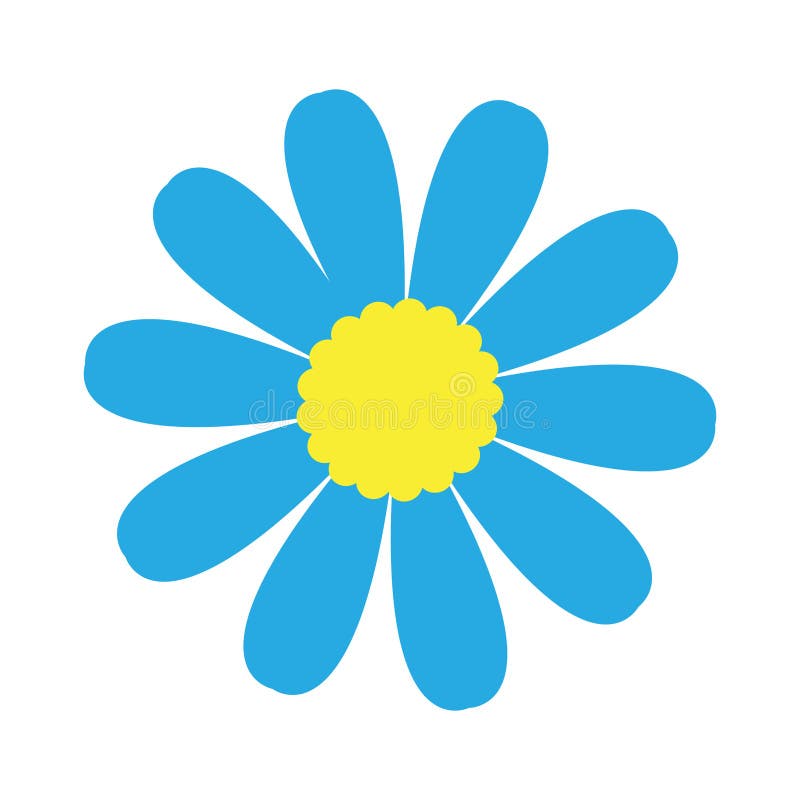 Cute flower icon stock vector. Illustration of flat - 115102287