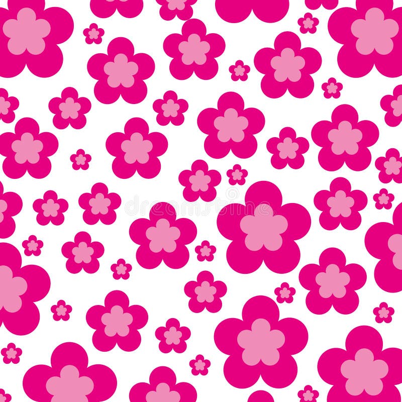 Cute Flower Pattern Background Stock Vector - Illustration of cover ...