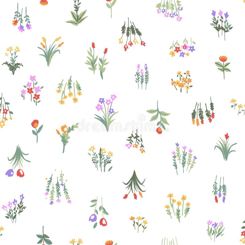 Cute Flower Pattern Suitable for Textile Pattern, Stock Illustration ...
