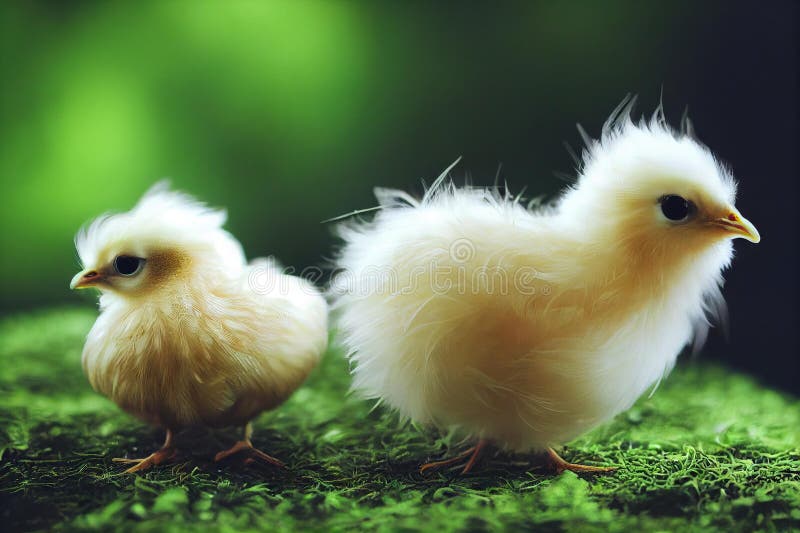 Cute fluffy chicken stock photo. Image of cute, shot, bird - 4957514