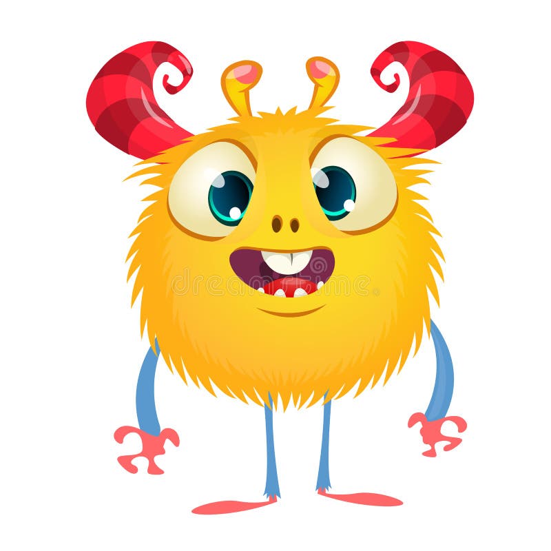 Cool Cartoon Monster Character. Vector Illustration Stock Vector ...