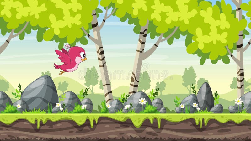 Cute Bird Singing Animation 4K Stock Footage. Bird Songs Stock Footage ...