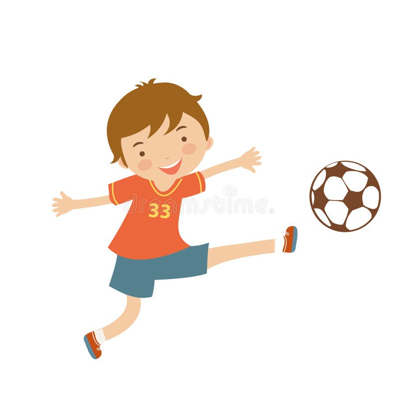 Cute football player stock vector. Illustration of footwork - 59541675