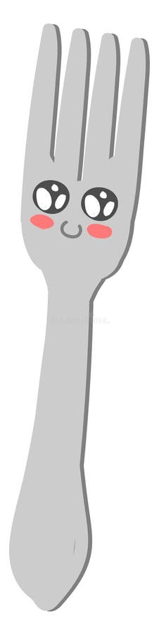 Cute Fork and Spoon with Heart Shape. Love Food Concept Stock Vector ...