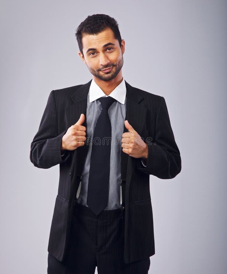 Cute Formal Guy with Confident Attitude Stock Photo - Image of ...