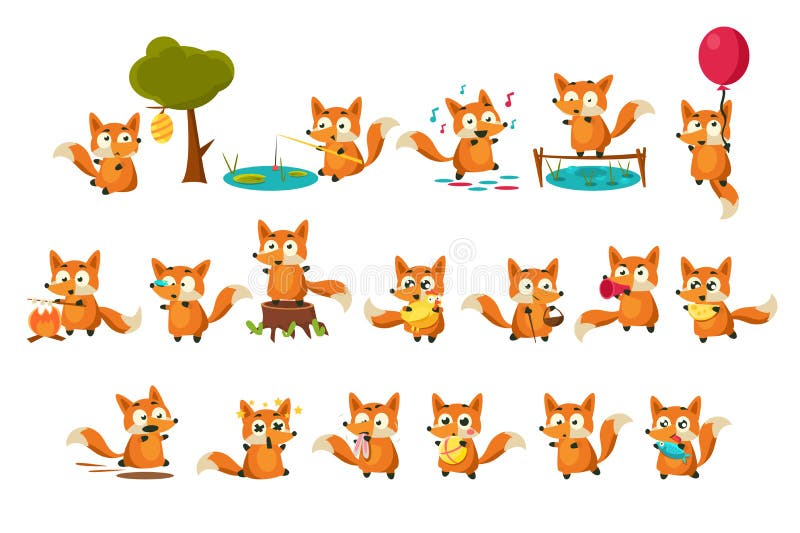 Orange Fox Cub Stock Illustrations – 2,335 Orange Fox Cub Stock ...