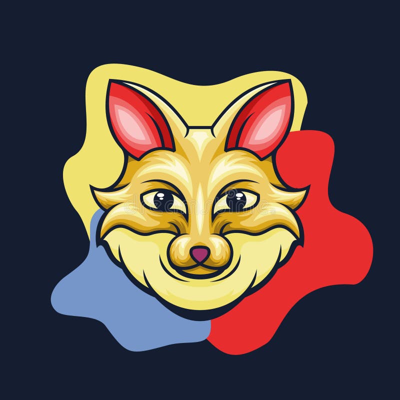 Cute fox head stock vector. Illustration of predator - 290637549