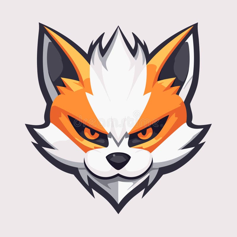 Cute Fox Head Mascot. Vector Illustration of Fox Head Mascot Stock ...