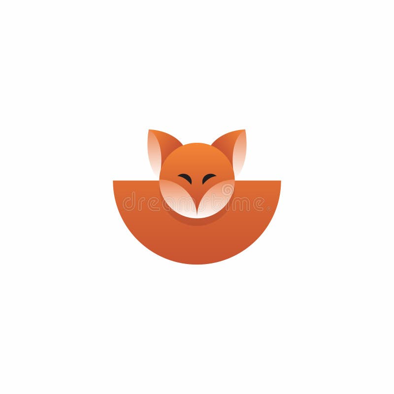 Cute Fox Logo. Fox Kids Icon. Fox Vector Illustration Stock Vector ...