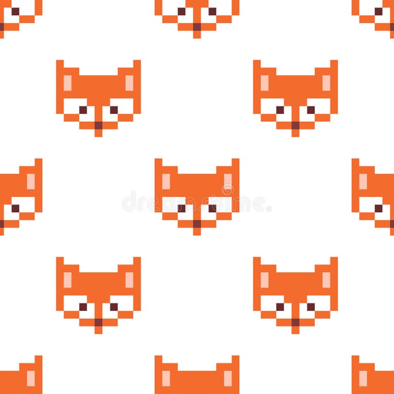 Fox Pixel Art Stock Illustrations – 328 Fox Pixel Art Stock ...