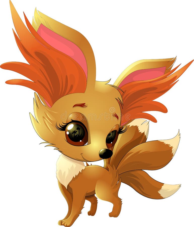 Cute fox pokemon editorial stock image. Illustration of wild - 80263909