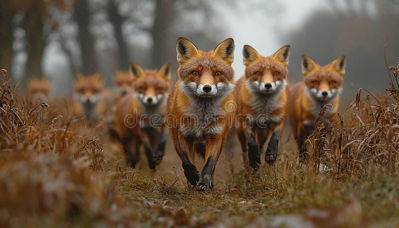 Cute Fox Puppy in Grass, Alert and Playful Generated by AI Stock Photo ...