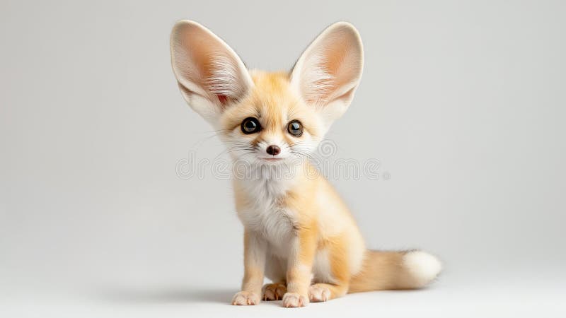 Cute Fox Sits and Looks at the Frame with Interest Stock Image - Image ...