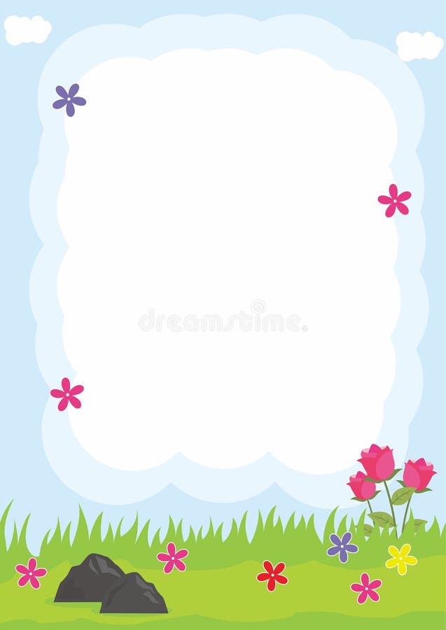 Cute Frame / Border with Adorable Penguin Vector Stock Vector ...