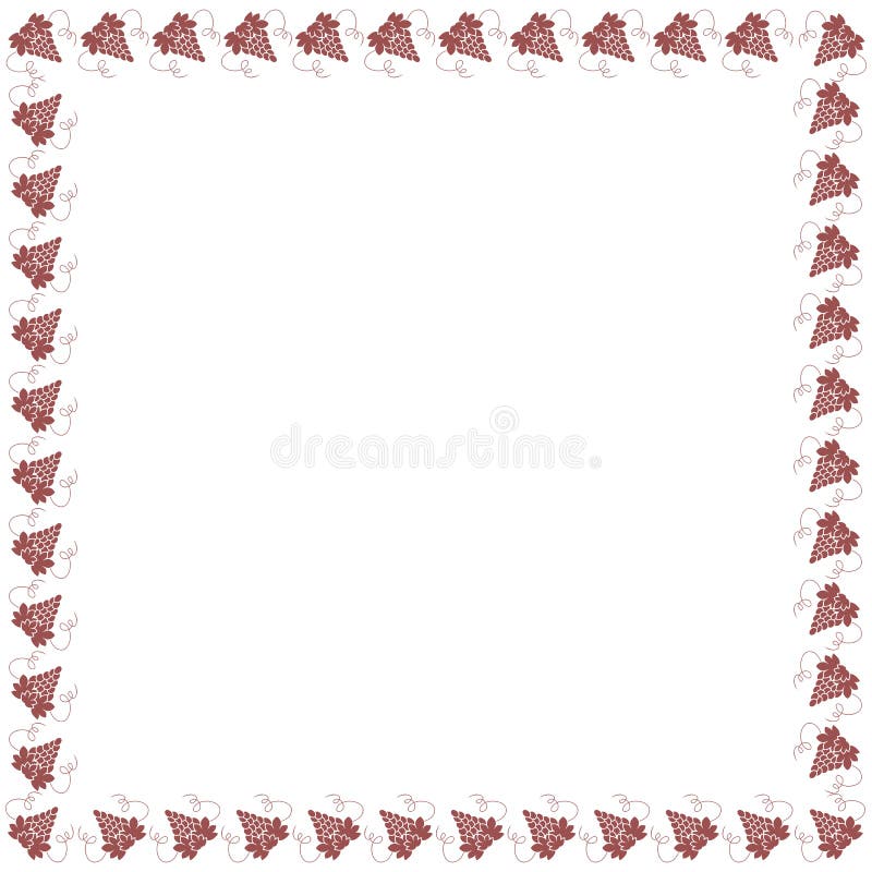 Grape Vine Square Frame Stock Illustrations – 122 Grape Vine Square ...