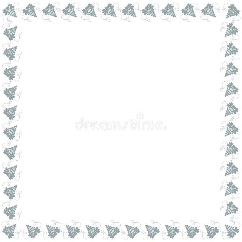 Grape Vine Square Frame Stock Illustrations – 122 Grape Vine Square ...
