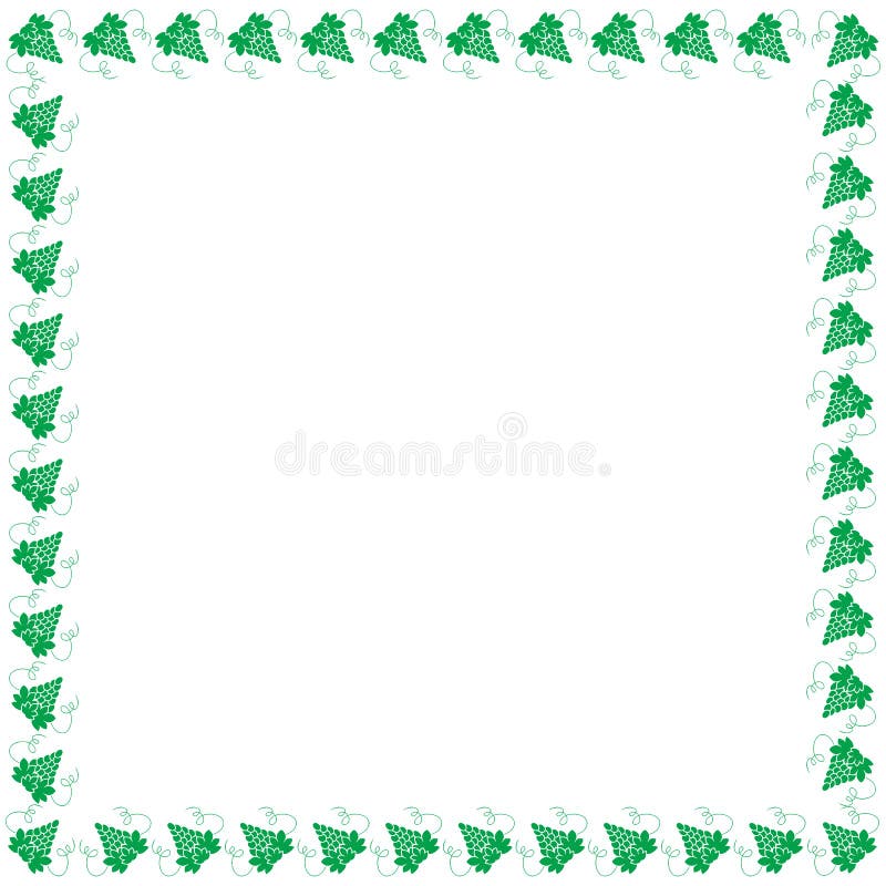 Grape Vine Square Frame Stock Illustrations – 122 Grape Vine Square ...