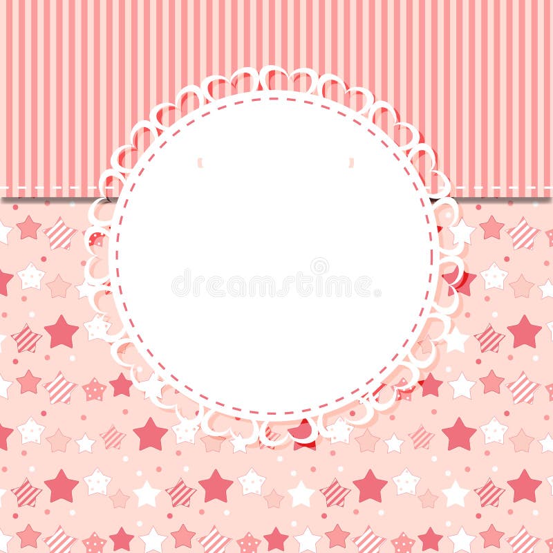 Vintage Frame with Bow Vector Illustration Stock Vector - Illustration ...