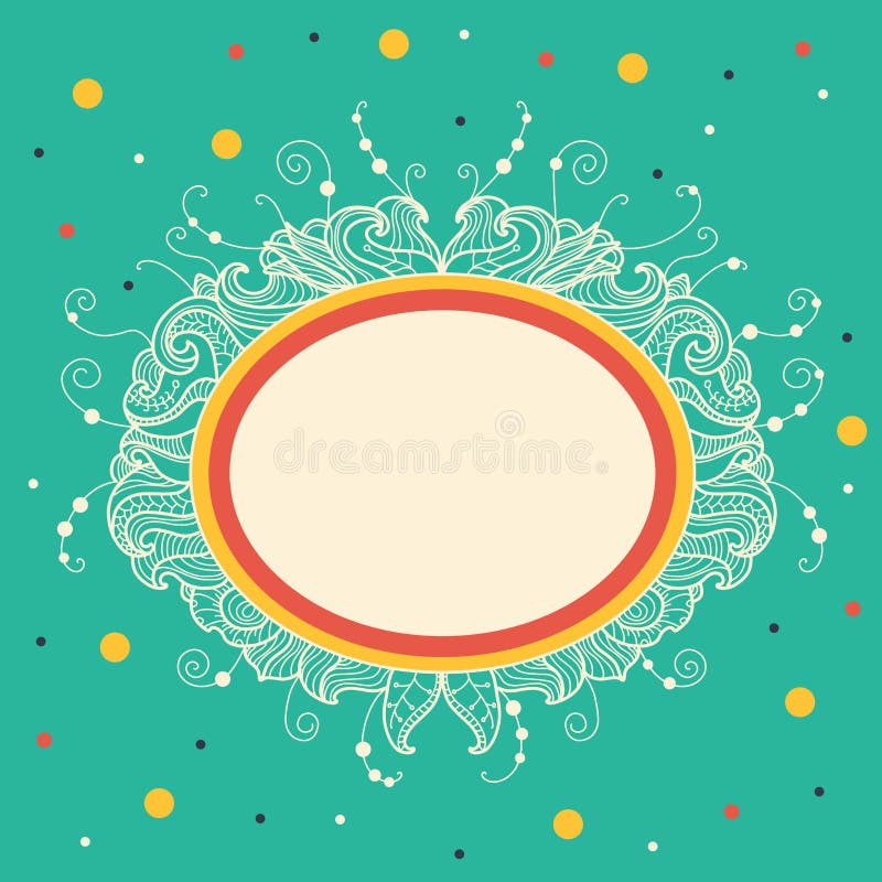 Cute Frame for Your Congratulations. Stock Vector - Illustration of ...