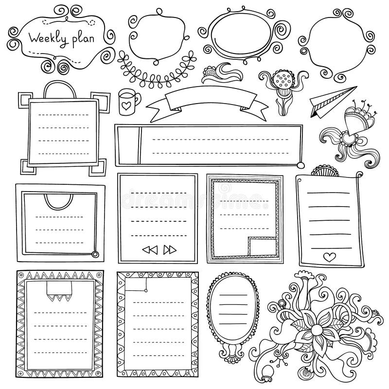 Planner Elements Stock Illustrations – 7,607 Planner Elements Stock ...