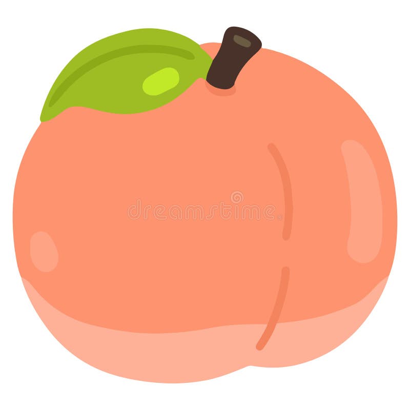 Cute and fresh pink peach stock vector. Illustration of pastel - 226622083