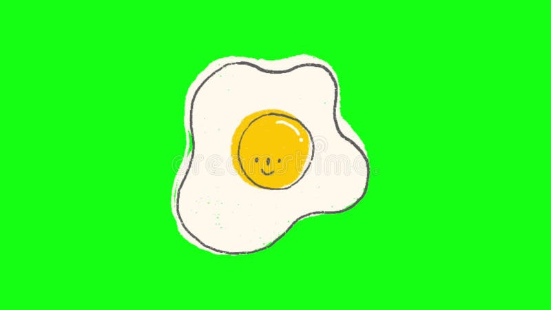 Cute Fried Egg Cartoon Animation Stock Video - Video of design, icon ...
