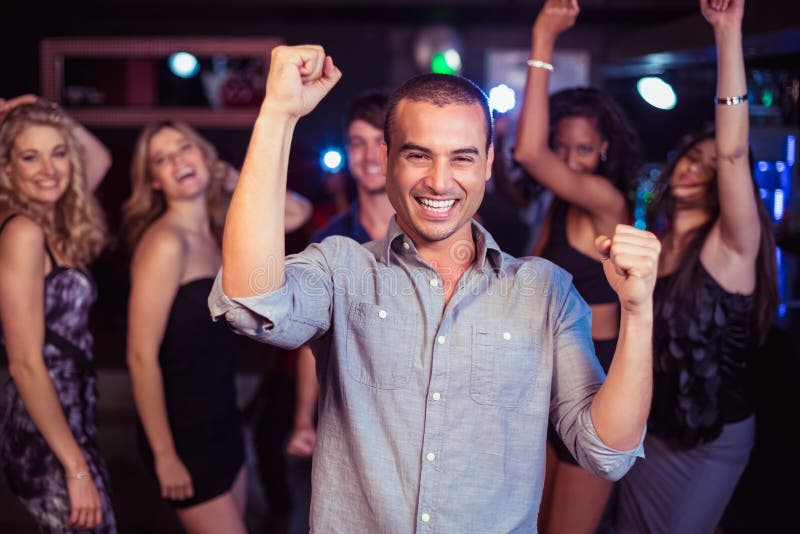 Cute Friends Having Fun and Dancing Stock Image - Image of medium ...
