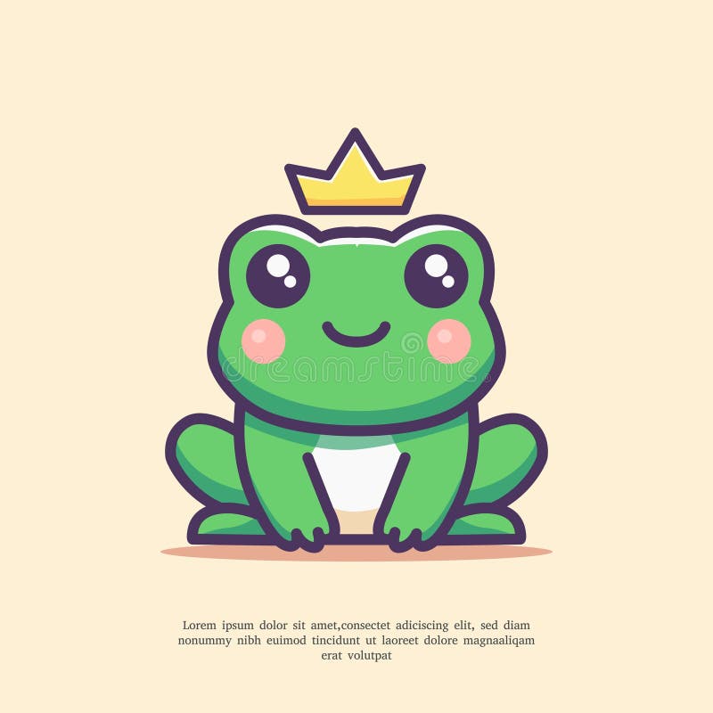 Cute Frog Cartoon Vector Illustration Stock Vector - Illustration of ...
