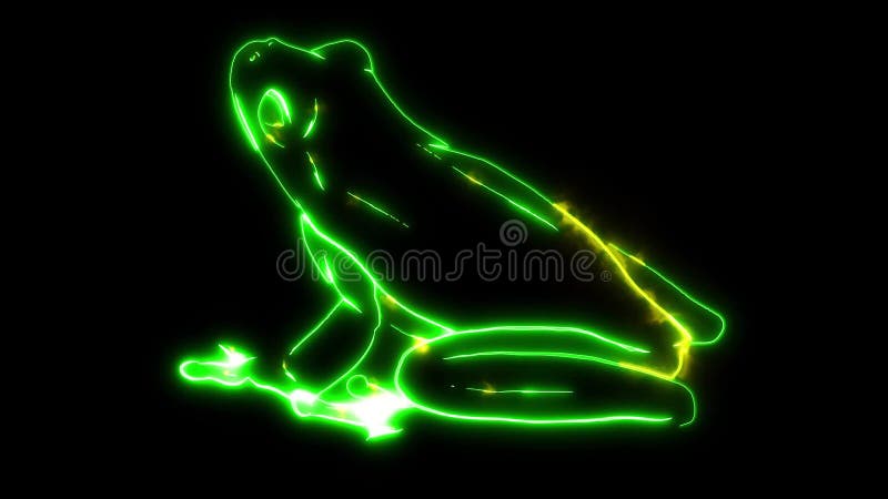 Cute Frog Cartoon Laser Animation Stock Footage - Video of cartoon ...
