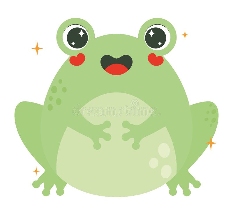 Cute frog design stock vector. Illustration of slimy - 269356031